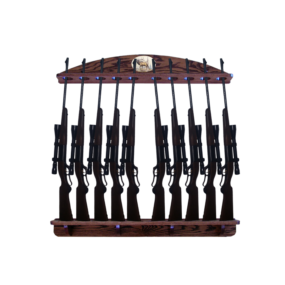 Wall Mounted Solid Oak Gun Racks – Weaver Wood Designs