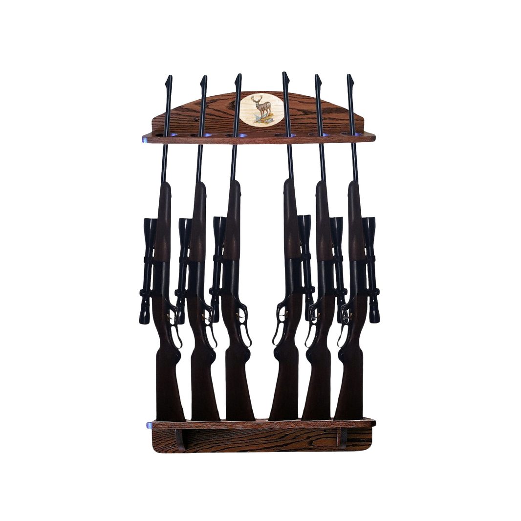 Wall Mounted Solid Oak Gun Racks – Weaver Wood Designs